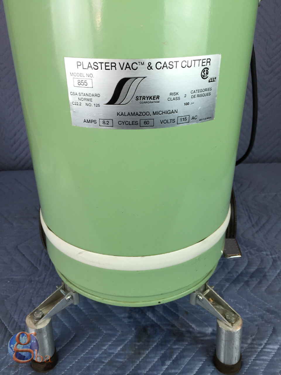 stryker-model-855-plaster-cast-vac-vacuum-for-cast-cutter-ebay